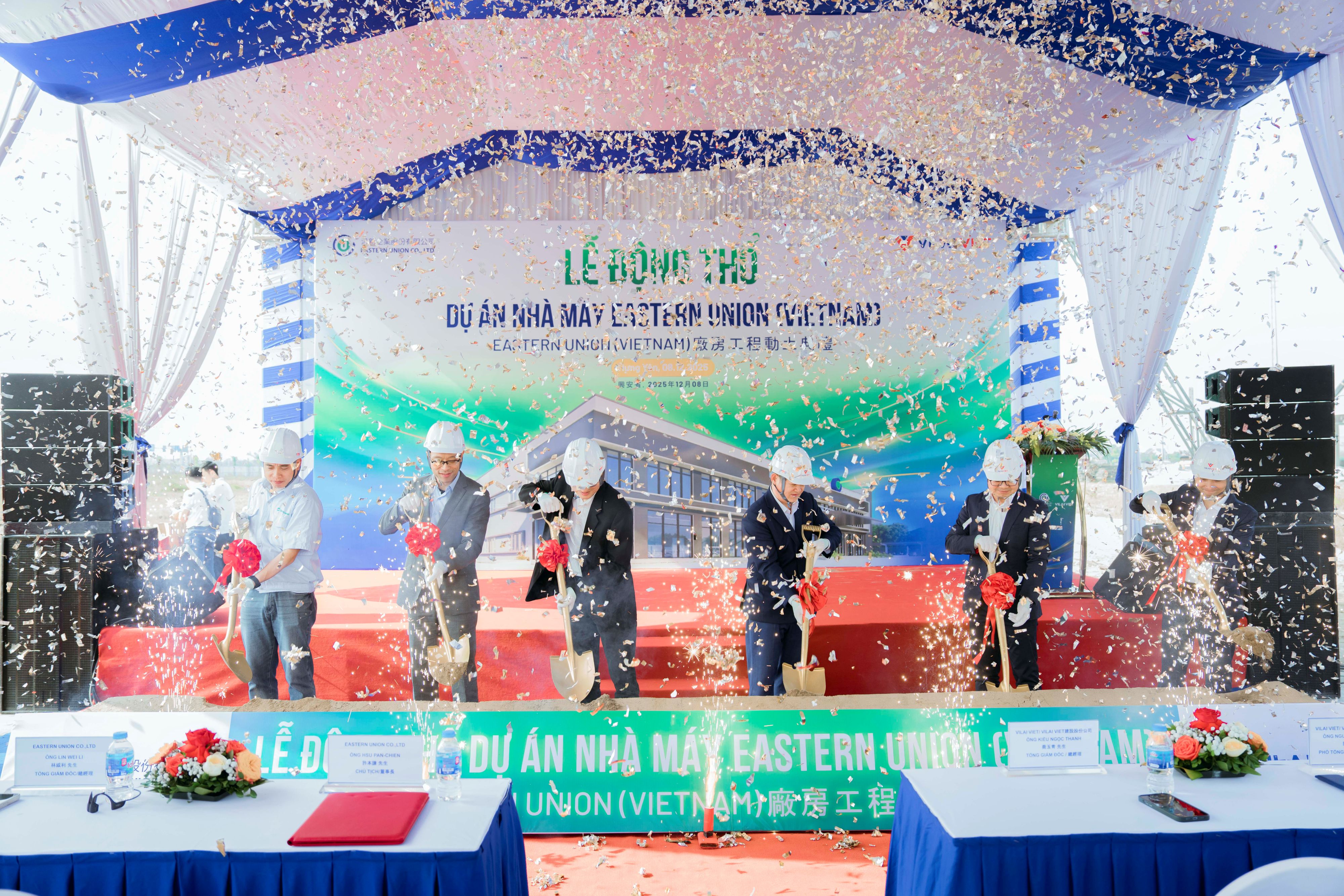 General contractor Vilai Viet commenced the Eastern Union Vietnam factory